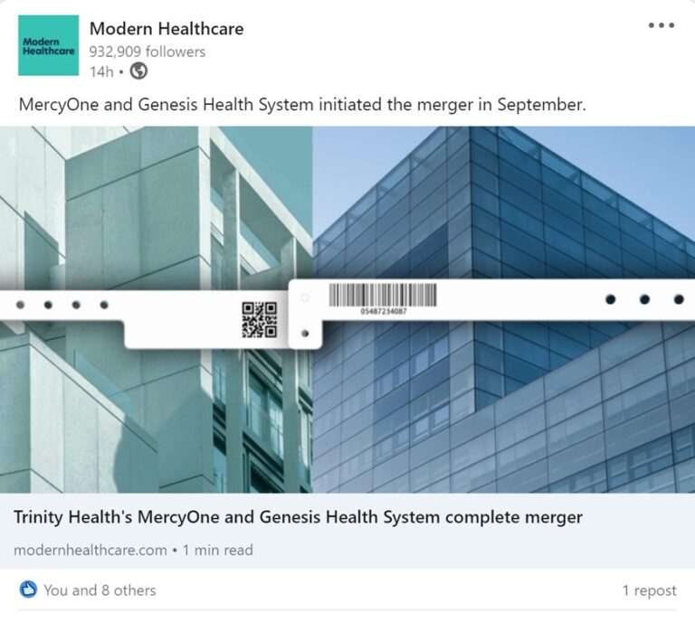 Genesis Health System and MercyOne Complete Partnership - Juniper Advisory